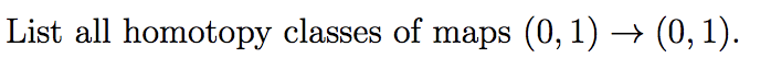 Solved List all homotopy classes of maps 1) ? (Q 1 | Chegg.com