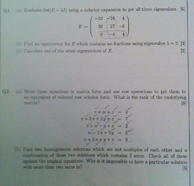 Solved Evaluate det(E - lambda I) using a cofactor expansion | Chegg.com
