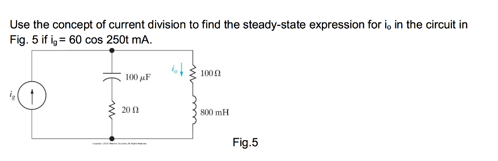 Solved Use the concept of current division to find the | Chegg.com