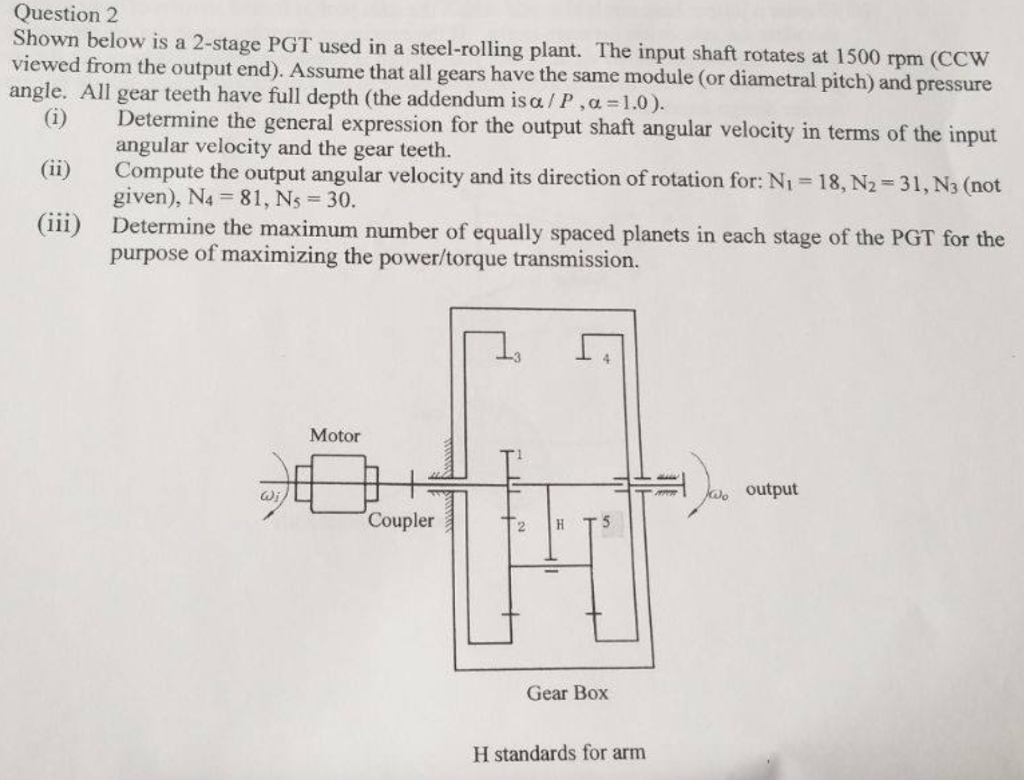 Solved Question 2 Shown below is a 2-stage PGT used in a | Chegg.com