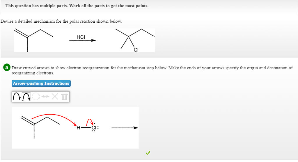 Solved Devise a detailed mechanism for the polar reaction | Chegg.com