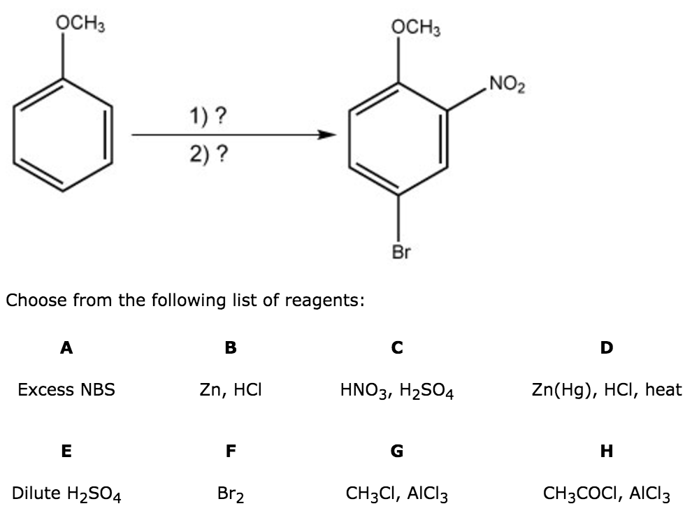 Solved Identify the reagents necessary to accomplish each of | Chegg.com