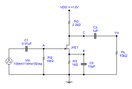 Solved You are given the following JFET amplifier with IDSS | Chegg.com