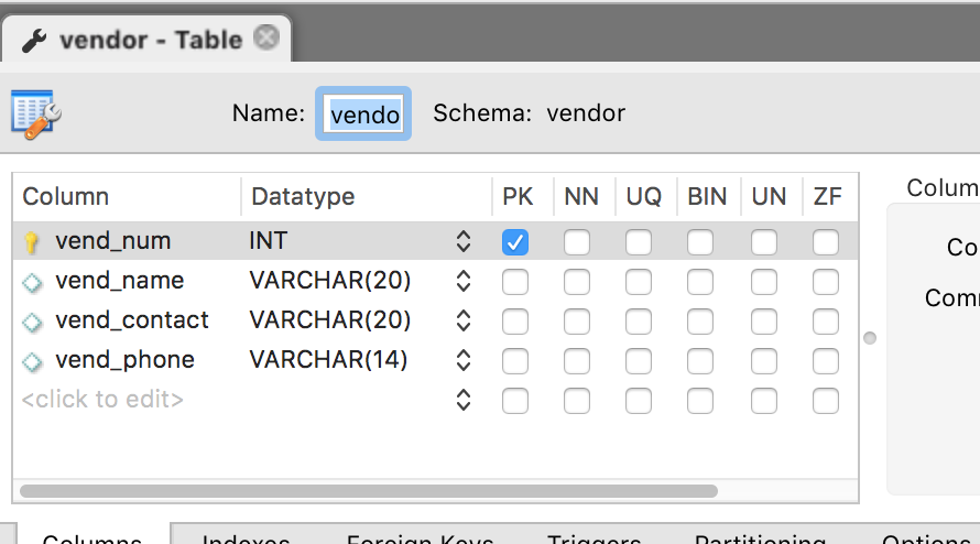 Solved product - Table Name:produ Schema: vendor Column | Chegg.com