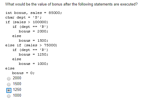 Solved What would be the value of bonus after the following | Chegg.com