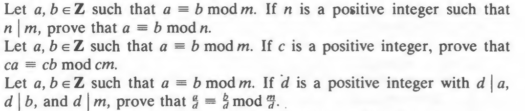 Solved Let a, b belongs z such that a=b mod m. If n is a | Chegg.com