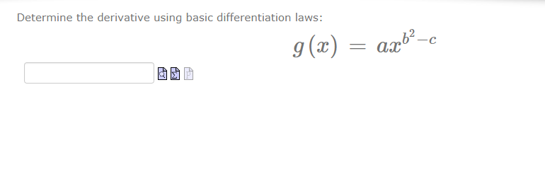 Solved Determine the derivative using basic differentiation | Chegg.com