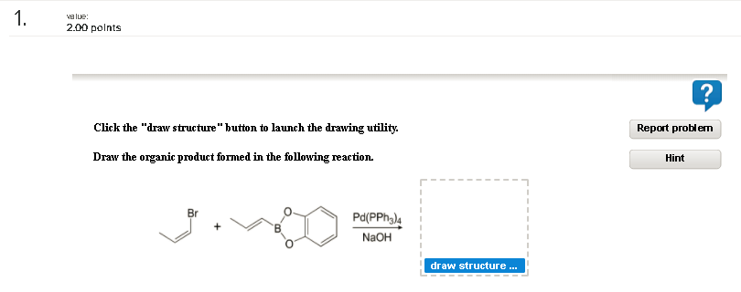 Solved Click The Draw Structure Button To Launch The 