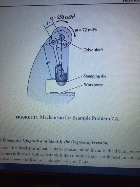 Solved The mechanism shown in Figure is a common punch press | Chegg.com Solved The mechanism shown in Figure is a common punch press | Chegg.com