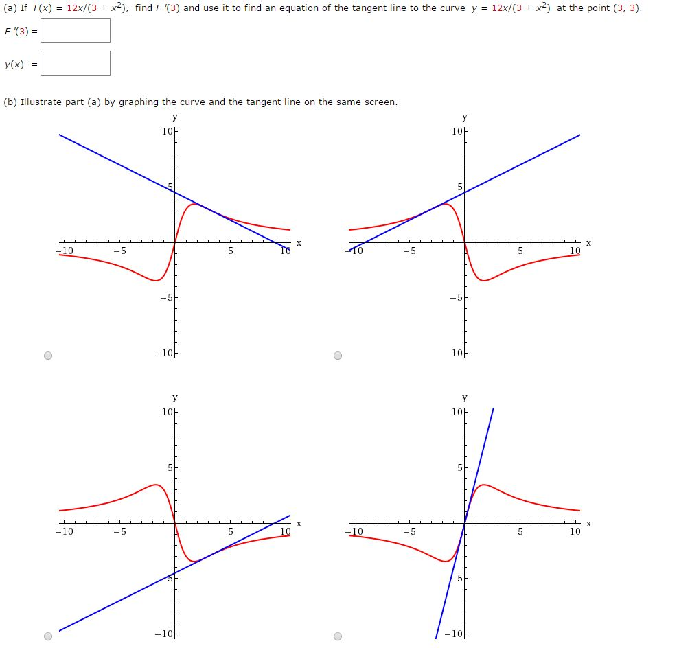 Solved a If F x 12x 3 X 2 Find F 3 And Use It To Chegg