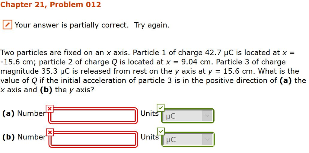 Solved Two particles are fixed on an x axis. Particle 1 of | Chegg.com
