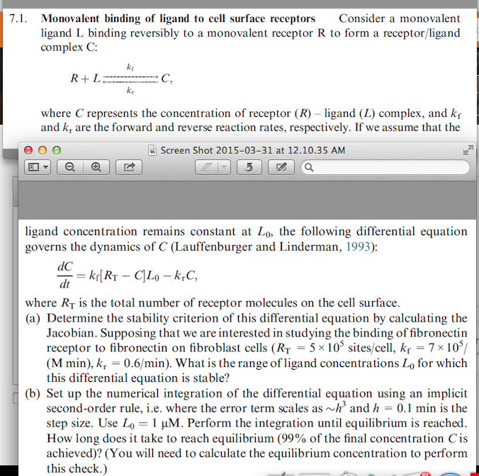 7.1. Monovalent binding of ligand to cell surface | Chegg.com