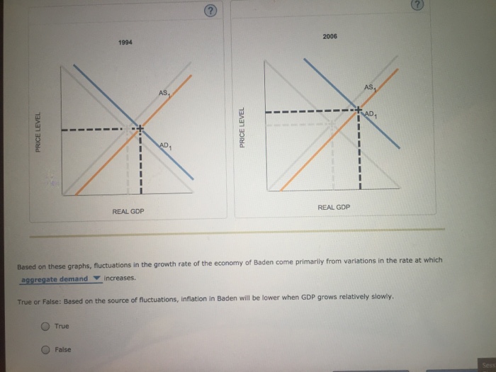 Solved Based on these graphs, fluctuations in the growth | Chegg.com