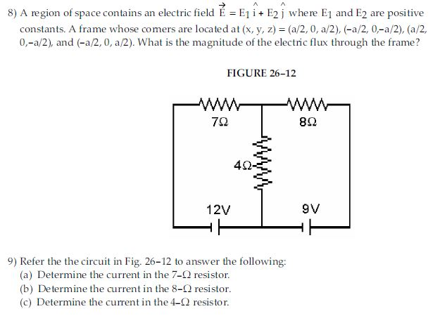 Solved A Region Of Space Contains An Electric Field Where