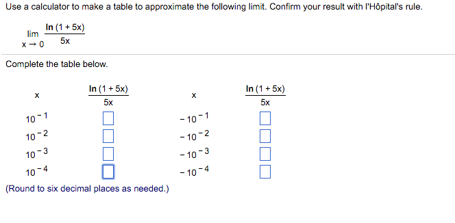 Solved Use a calculator to make a table to approximate the | Chegg.com