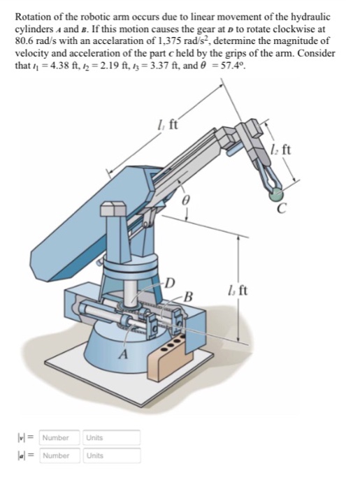 Solved Rotation of the robotic arm occurs due to linear | Chegg.com