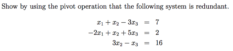 Solved Show by using the pivot operation that the following | Chegg.com