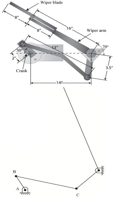 Solved Determine the angular velocity of the wiper arm as | Chegg.com
