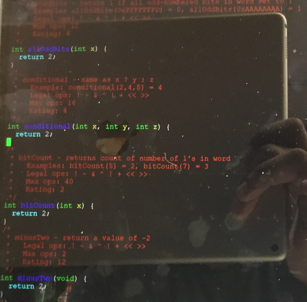 Solved " bitNand(x&) using, only and Example : bitNand ( | Chegg.com