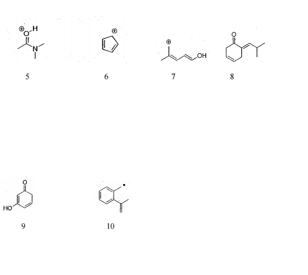Solved Draw 2 resonance structures for each of the following | Chegg.com