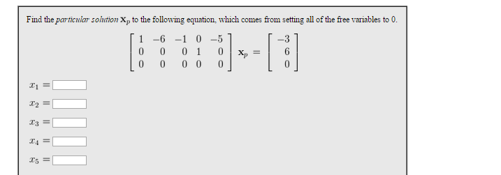 Solved Find the particular solution xp to the following | Chegg.com