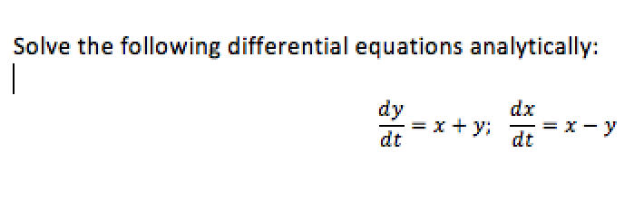 Solved Solve the following differential equations | Chegg.com