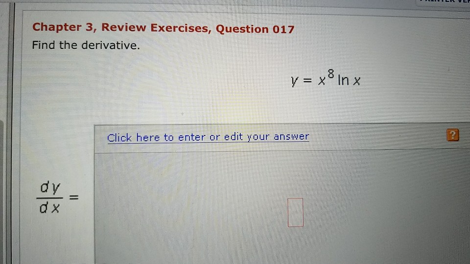 Solved Chapter 3, Review Exercises, Question 017 Find the | Chegg.com