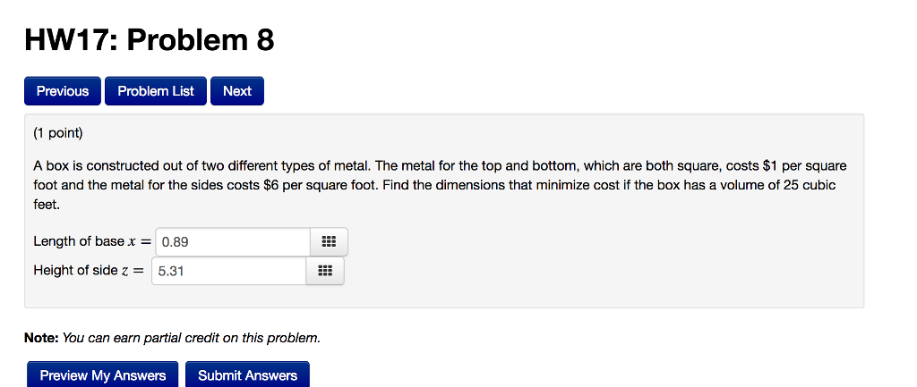 Solved HW17: Problem 7 Previous Problem List Next 1 point) A | Chegg.com