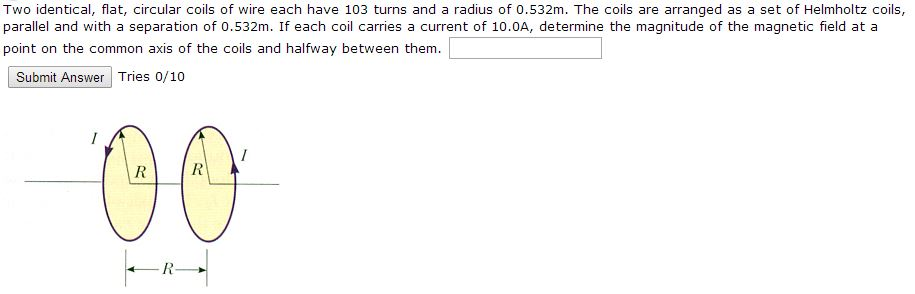 Solved Two identical, flat, circular coils of wire each have | Chegg.com