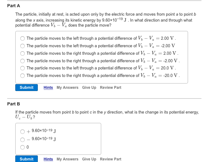 Solved Part A The particle, initially at rest, is acted upon | Chegg.com