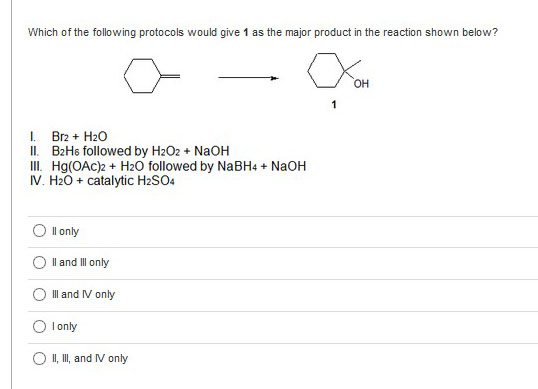 Solved Which of the following protocols would give 1 as the | Chegg.com