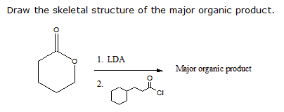 Solved Draw the skeletal structure of the major organic | Chegg.com