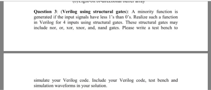 Solved A Minority Function Is Generated If The Input Signals