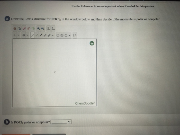 Solved Draw the Lewis structure for POCI_3 in the window | Chegg.com