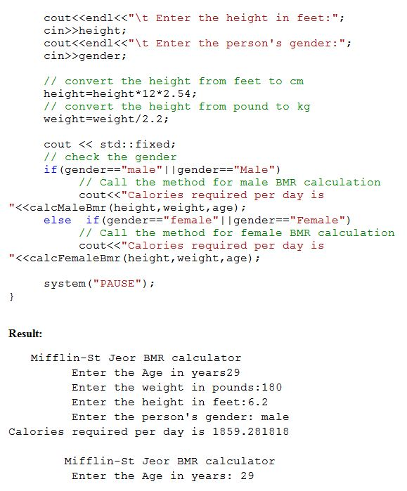 (Solved) - Figure 5-35 shows the Mifflin–St Jeor formulas for ...