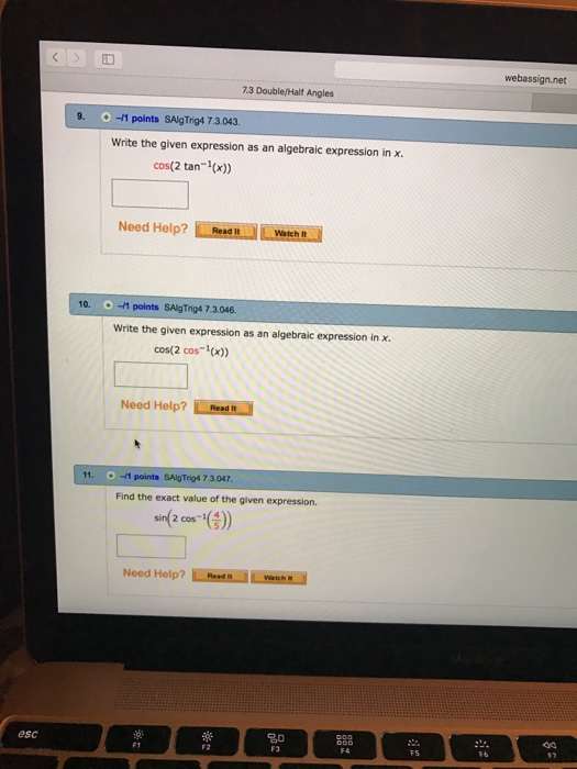 Solved Write the given expression as an algebraic expression | Chegg.com