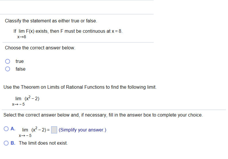 Solved Classify the statement as either true or false. If | Chegg.com