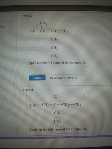 Solved Part C CH3 ing -CH-_. CH-_-CH3 CH2 CH2 CHj CH Spell | Chegg.com