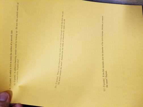 Solved us neirts A is 100 m below the surface of asmooth | Chegg.com