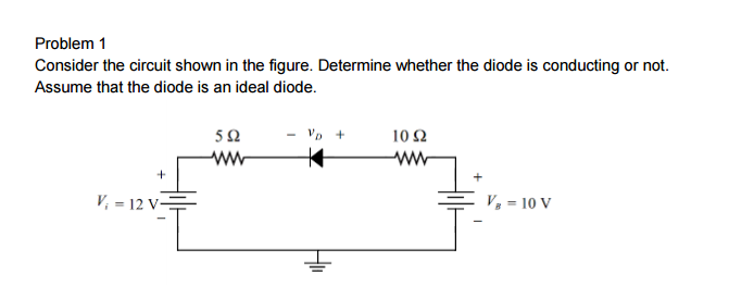 Solved Consider the circuit shown in the figure. Determine | Chegg.com