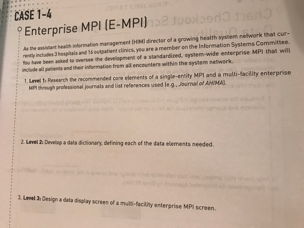 Solved CASE 1-4 Enterprise MPI (E-MPI As the assistant | Chegg.com
