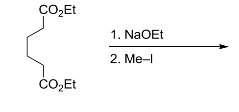 Solved CO2Et 1. NaOEt 2. Me-l CO2Et | Chegg.com