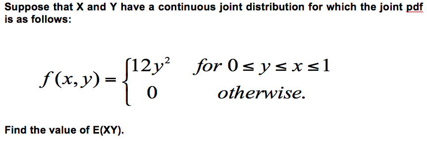 Solved Suppose that X and Y have a continuous joint | Chegg.com