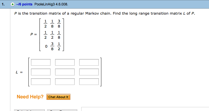 P is the transition matrix of a regular Markov chain. | Chegg.com