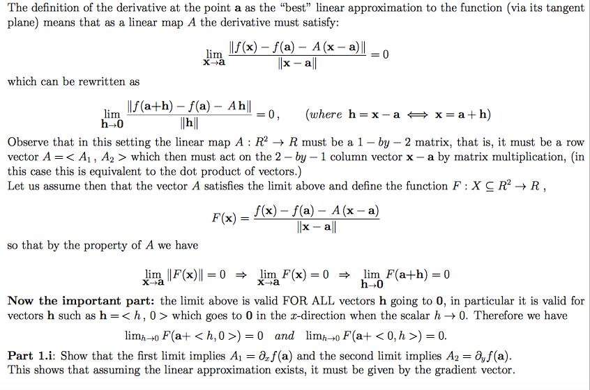 Solved The definition of the derivative at the point a as | Chegg.com