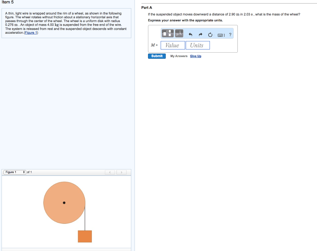 Solved Item 5 Part A A thin, light wire is wrapped around | Chegg.com