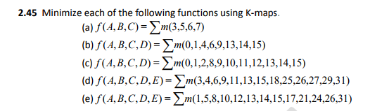 Solved 245 Minimize Each Of The Following Functions Using 4410
