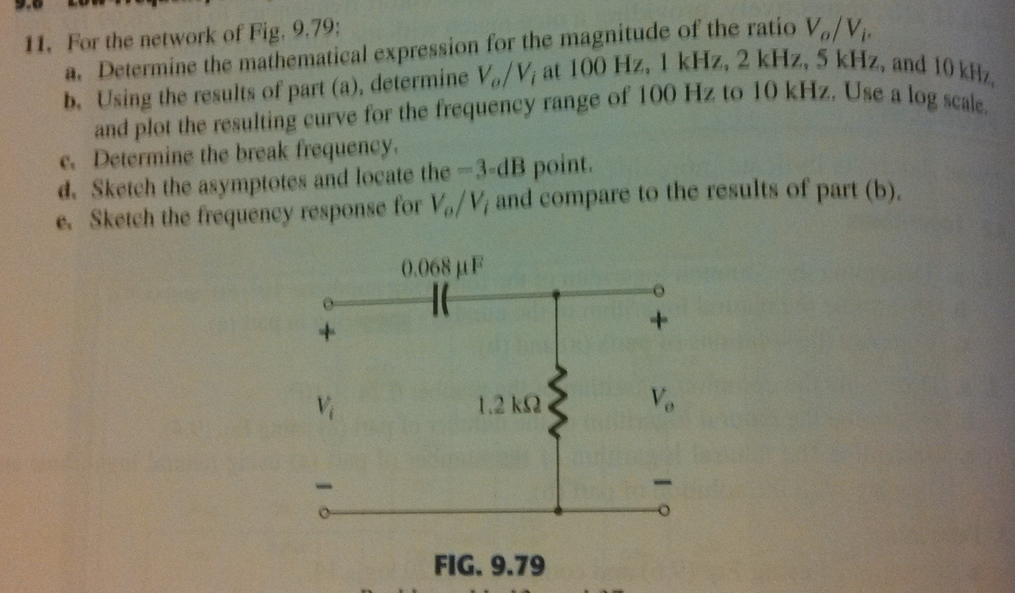 Solved For The Network Of Fig 9 79 A Determine The