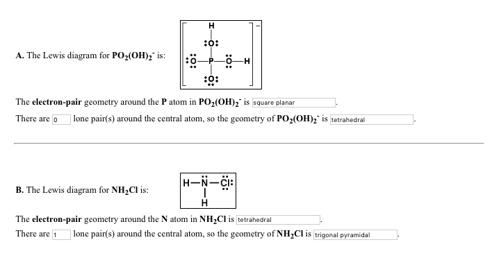 Solved The Lewis diagram for PO_2(OH)_2^- is: The | Chegg.com