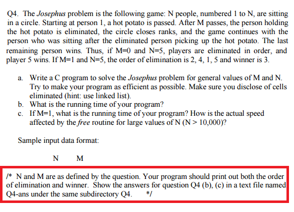 The Josephus Problem Is The Following Game N People 